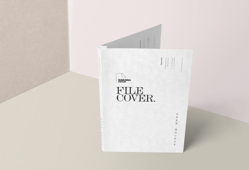 Paper folder cover PSD mockup (93.03 Mb)